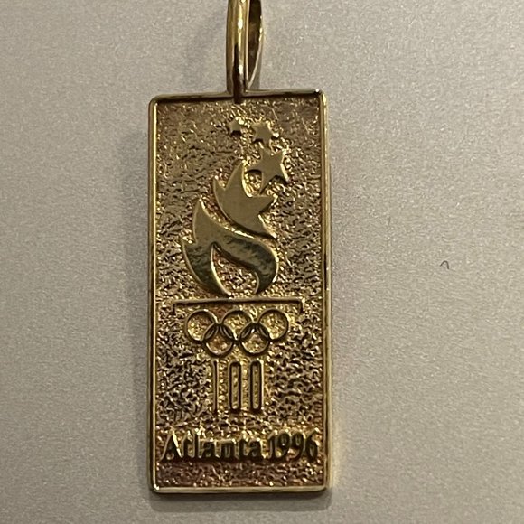 Other | 1996 Atlanta Olympics Pendant 925 Sterling Yellow Gold 10 ...